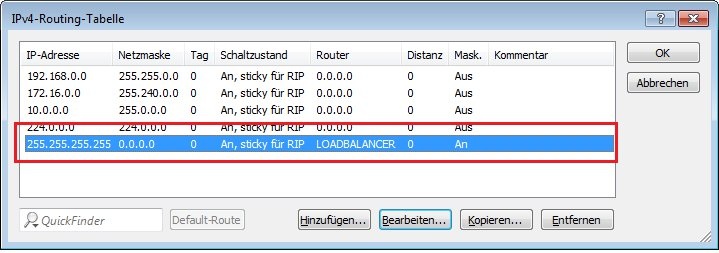 Einrichtung eines Load-Balancing für mehrere Internetverbindungen bei ...